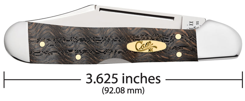 Case® | Smooth Black Curly Oak Wood Mini CopperLock® – caseknives.com