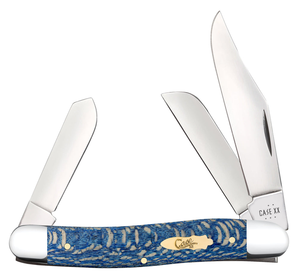 Case® | Smooth Blue Sycamore Wood Stockman – caseknives.com