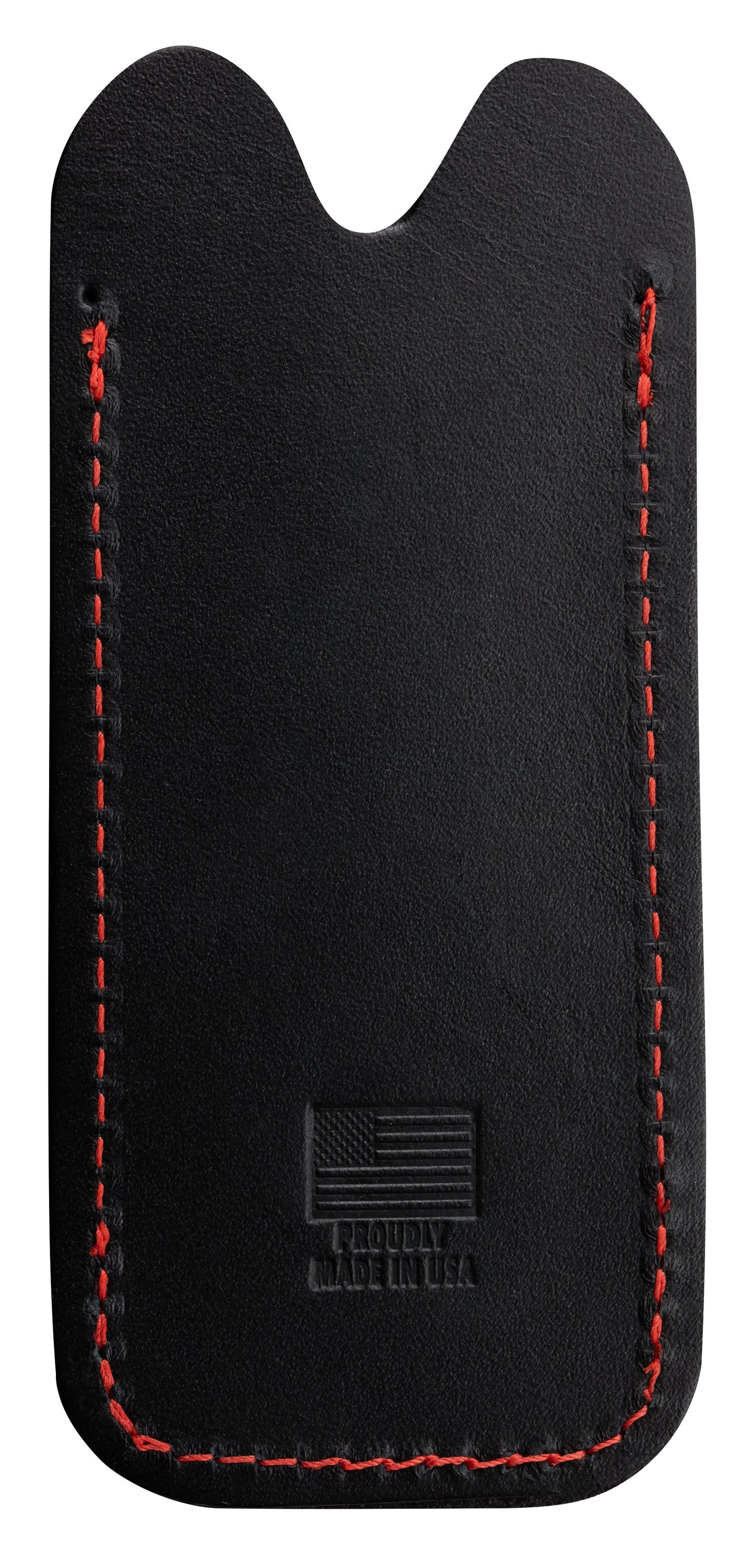 Case® | Genuine Black Leather Knife Slip with Herringbone Design and ...