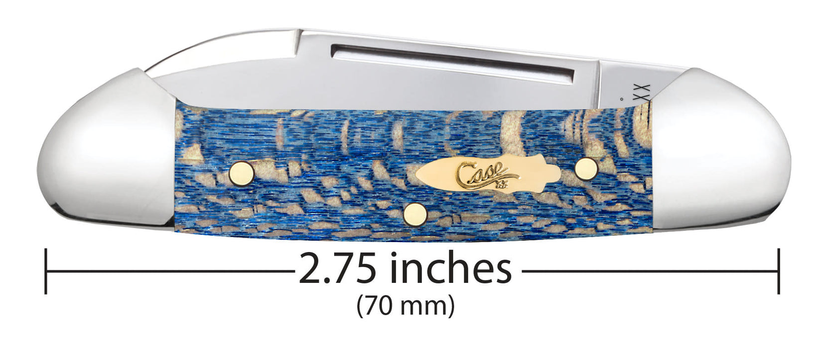 Case® | Smooth Blue Sycamore Wood Baby Butterbean – caseknives.com