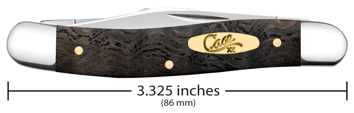 Case® | Smooth Black Curly Oak Wood Medium Stockman Knife – caseknives.com
