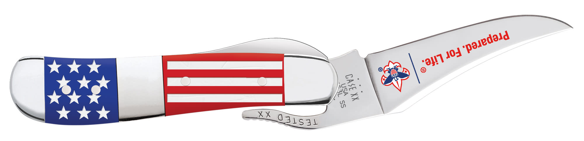 Case® | BSA® Embellished Smooth Red and Blue Synthetic RussLock ...