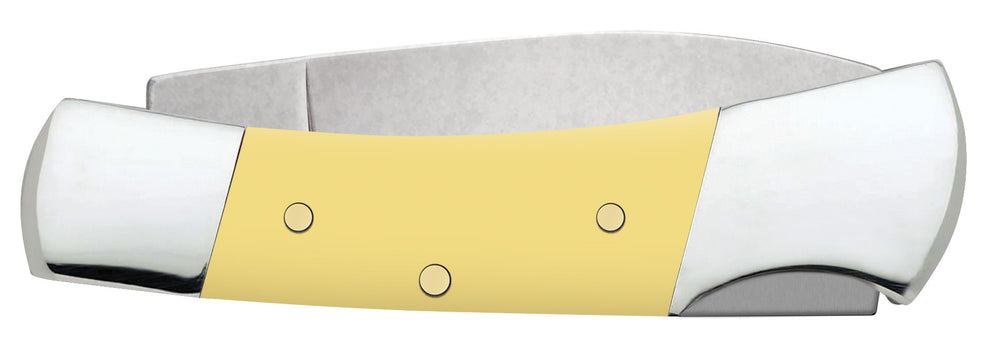 Case® | Smooth Yellow Synthetic Lockback Knife – caseknives.com